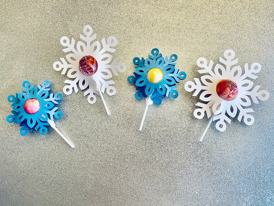 Winter Snowflake Lollipops: Gourmet Party Favors - Etsy