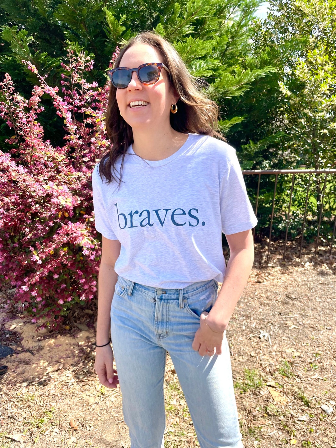 Atlanta Braves Shirt Women Atlanta Braves Baseball Gifts Cute Atlanta ...