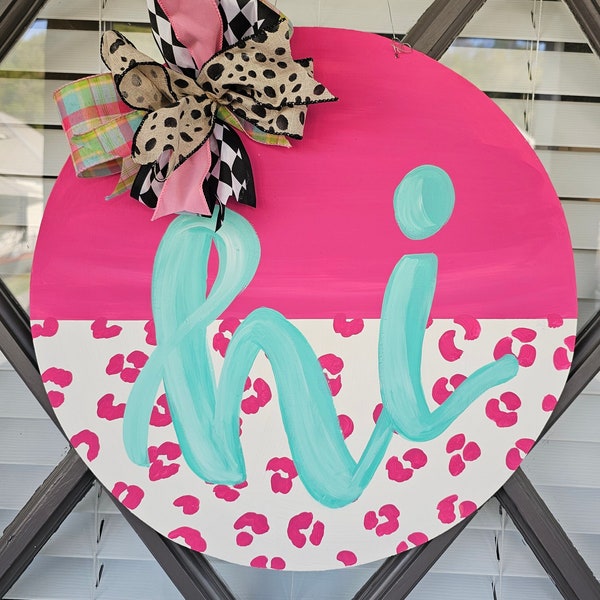 Leopard Door Hanger - Etsy