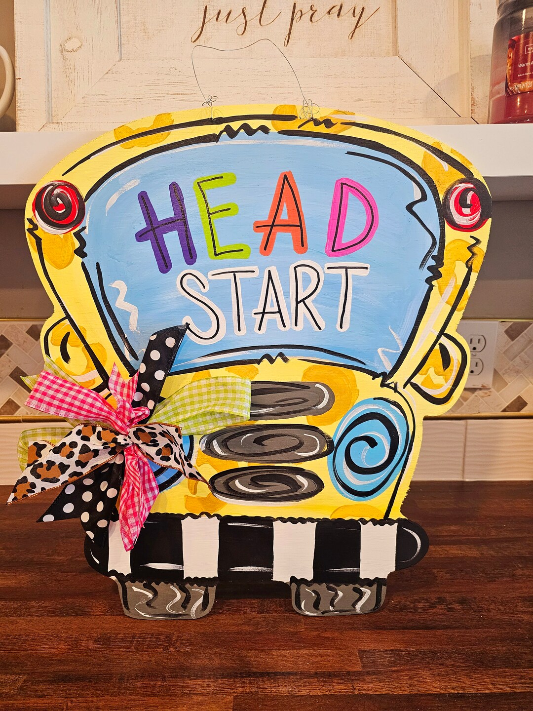 Head Start Bus School Door Hanger - Etsy