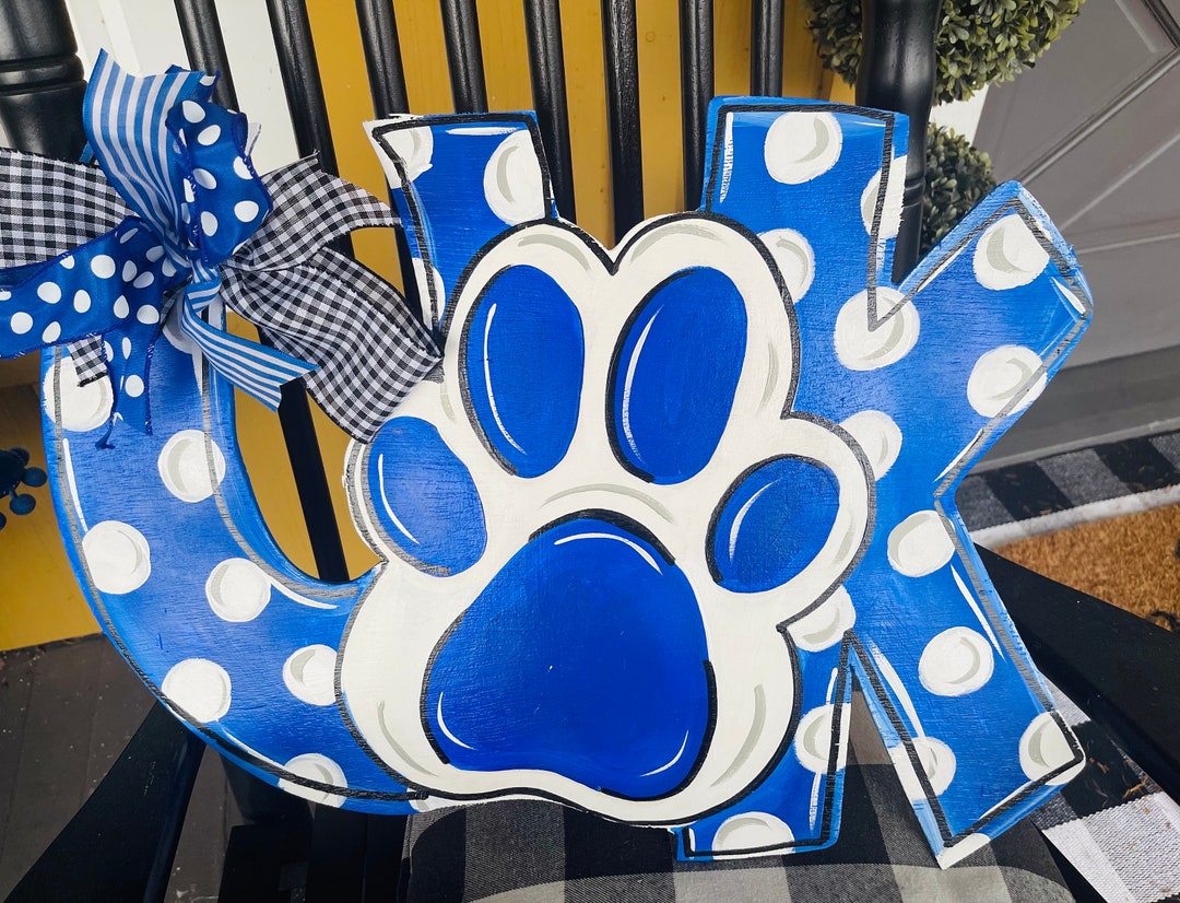 Kentucky Paw Door Hanger - Etsy