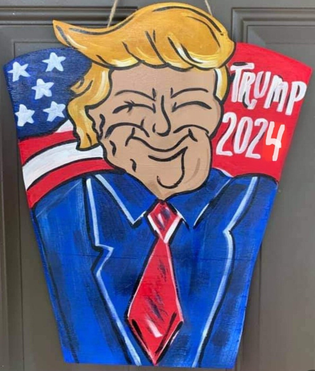 Trump 2024 Wooden Door Hanger - Etsy