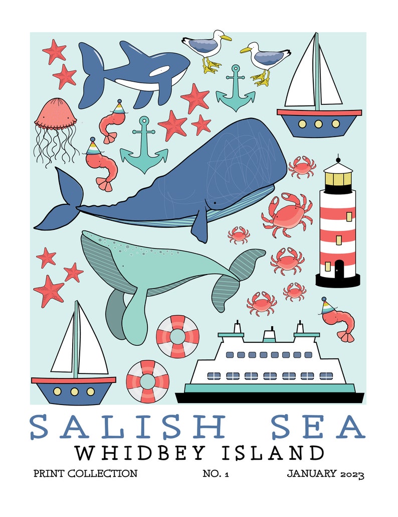 SALISH SEA Poster for Kids - Etsy