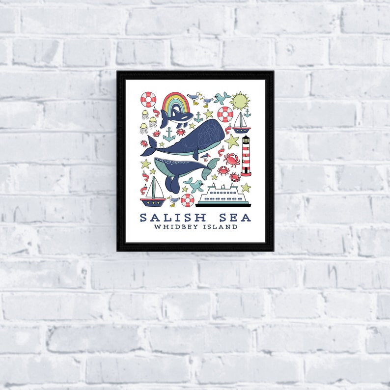 SALISH SEA Poster for Kids! - Etsy