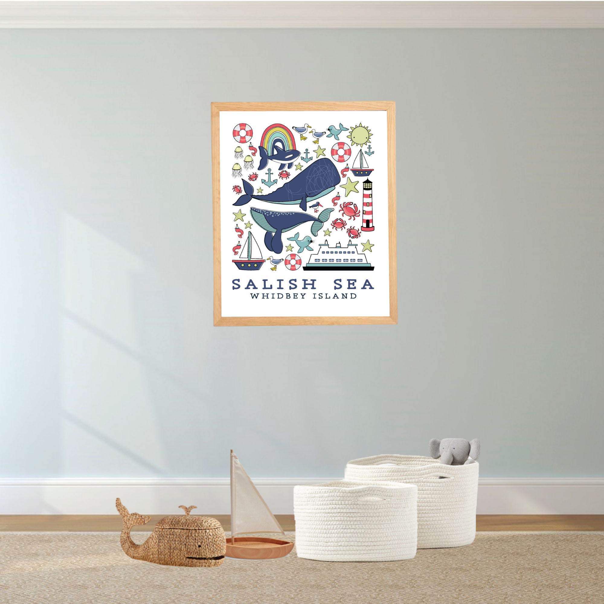 SALISH SEA Poster for Kids! - Etsy