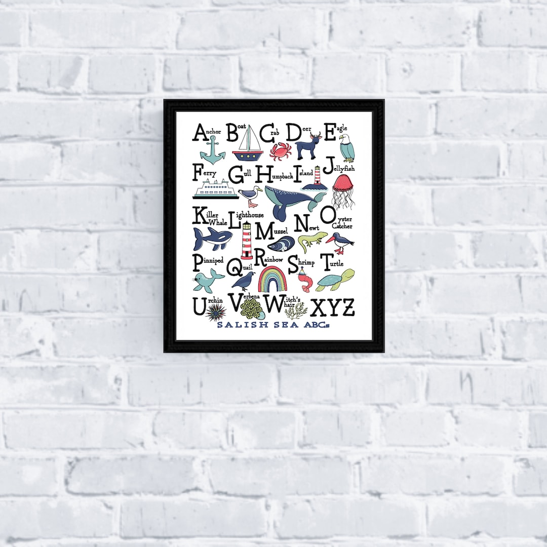 SALISH SEA ABC A Limited Edition Signed Alphabet Art Print for Kids ...