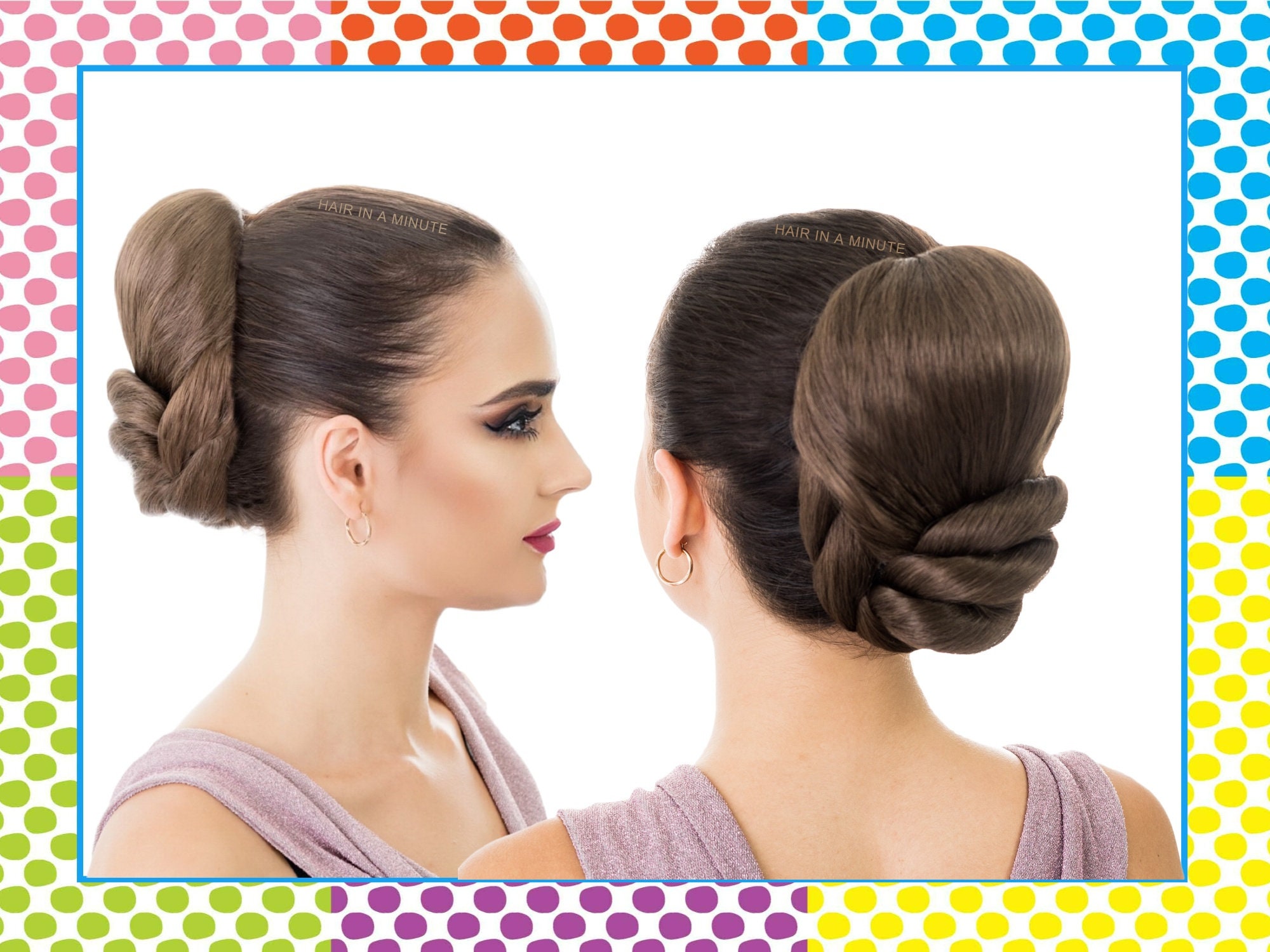 Faux Hair Bun Chignon Updo Wedding Bun Hairstyle Bun Hairpiece IRENE - Etsy