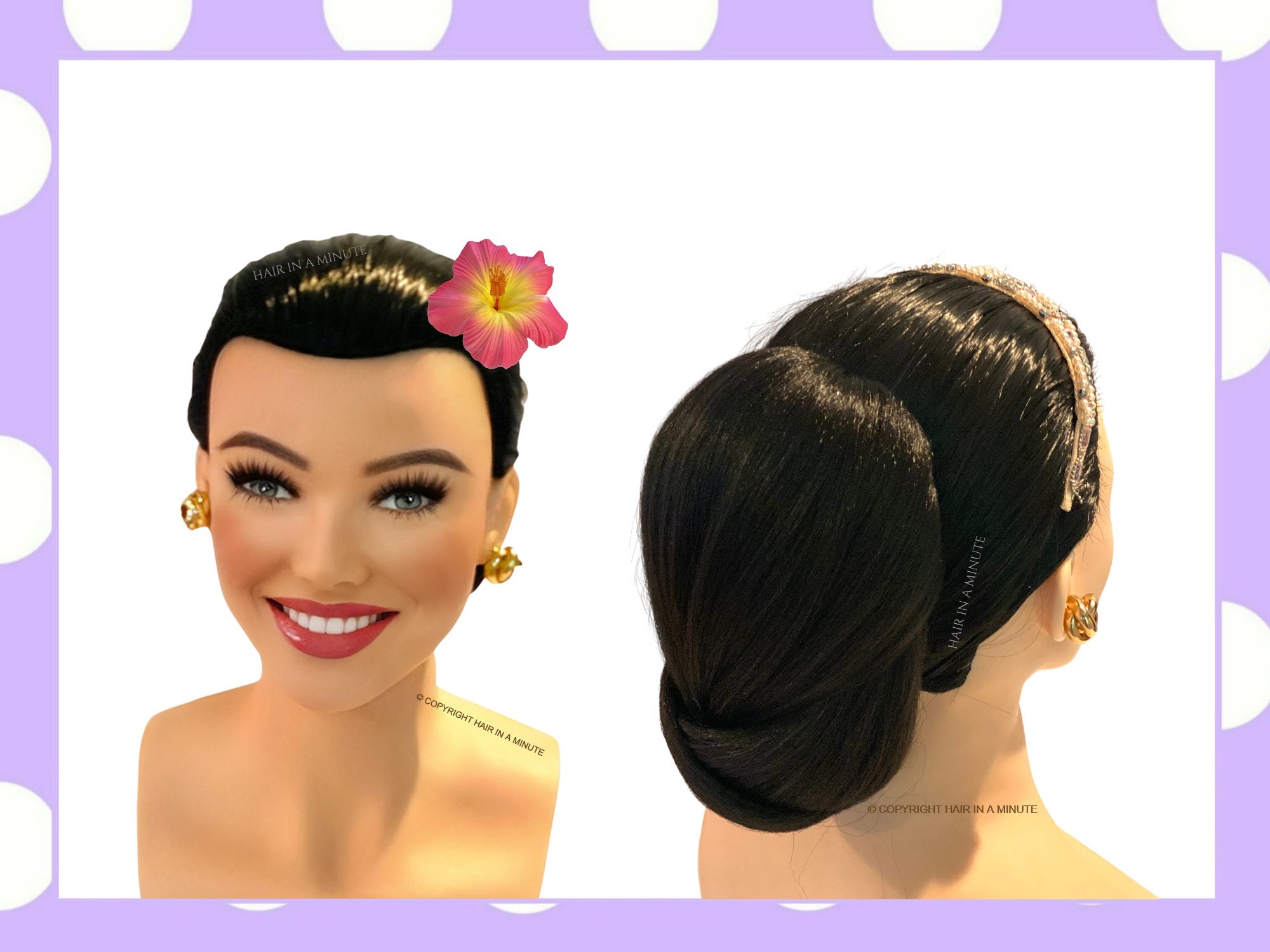 Faux Hair Bun Chignon Updo Wedding Bun Hairstyle Bun Hairpiece ANNA - Etsy