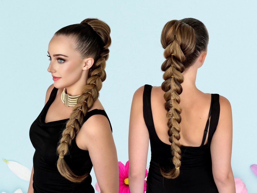 TOPAZ 24" Inch French Braid Faux Drawstring Ponytail Hairpiece - Etsy