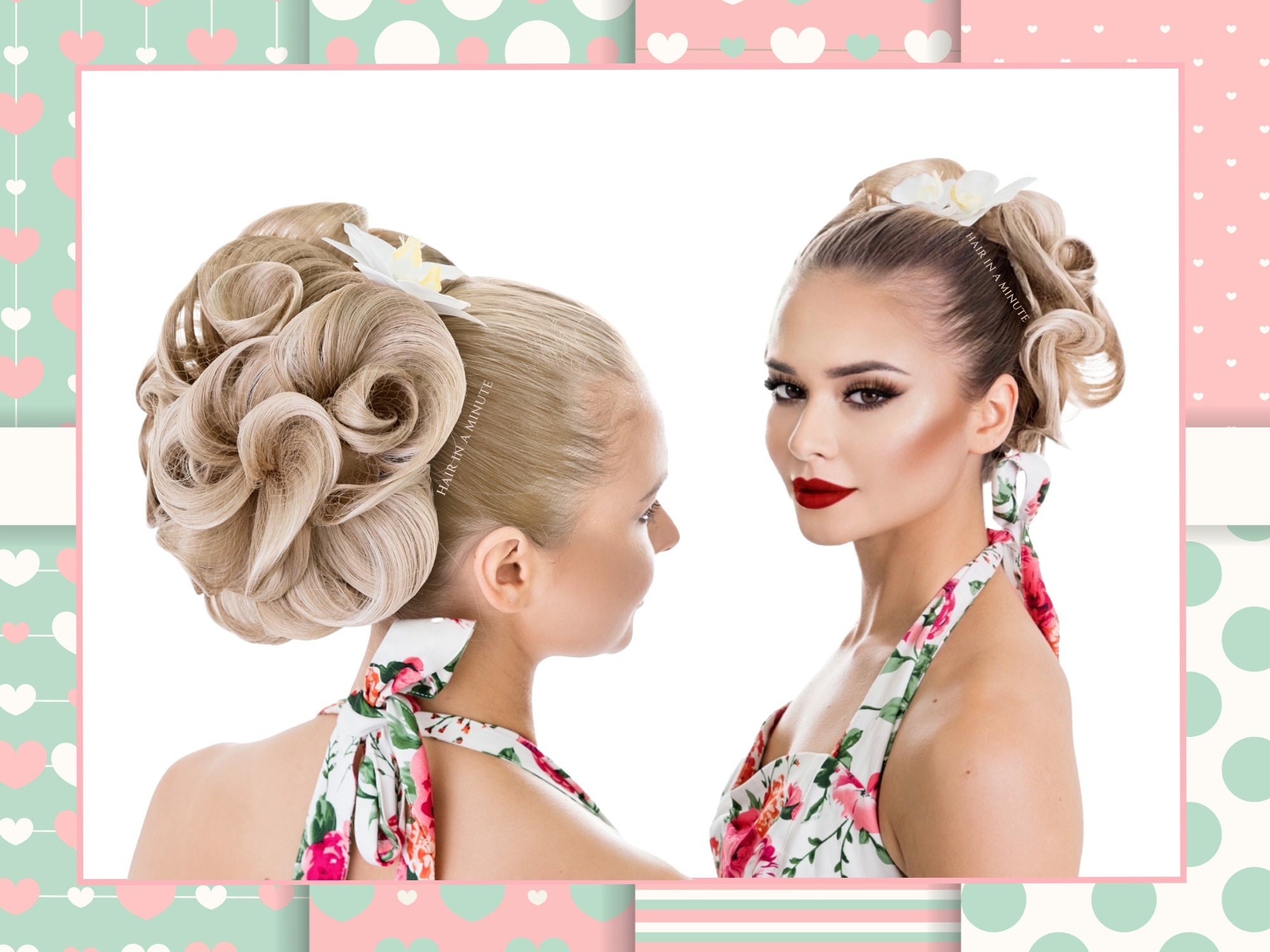 Faux Hair Bun Chignon Updo Wedding Bun Hairstyle Bun Hairpiece VIOLET ...
