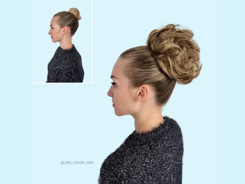 Extra Fluffy Mega Volume Messy Bun Big Hair Bun for Updos - Etsy