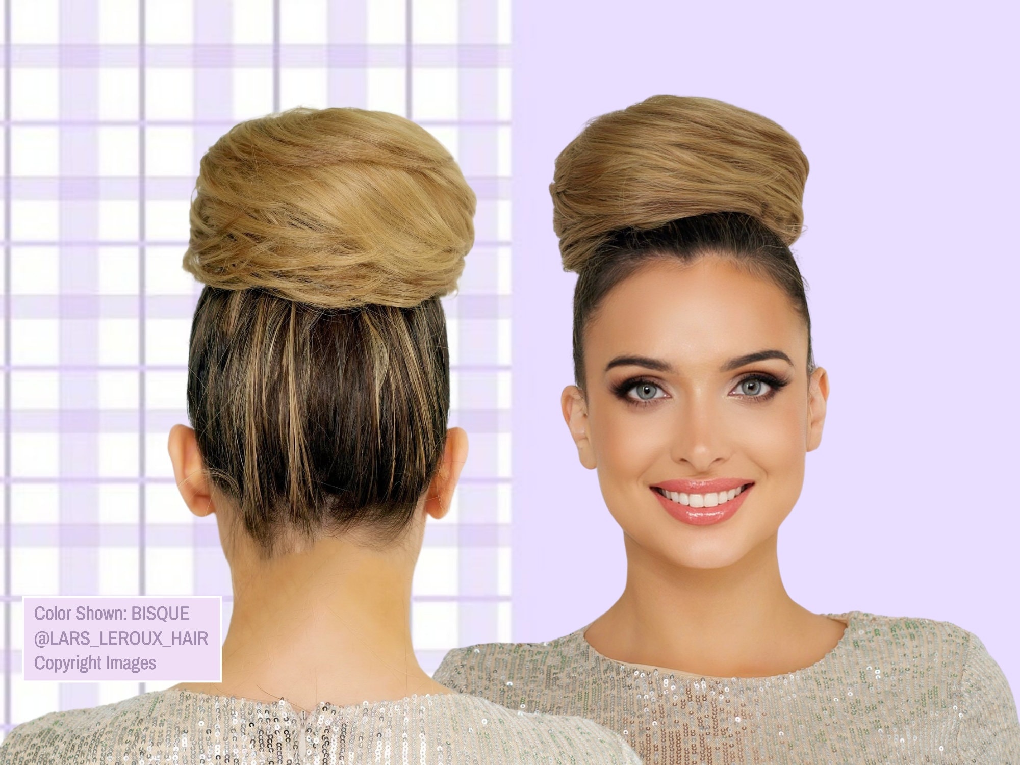 Faux Clip on Big Hair Bun BECCA Updo Bun Hairstyle Extra - Etsy