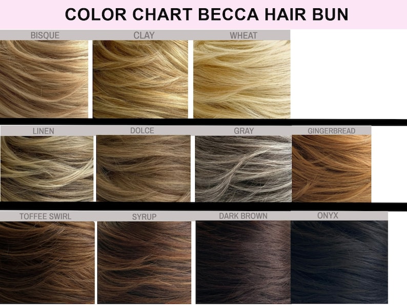 Faux Clip on Big Hair Bun BECCA Updo Bun Hairstyle Extra Volume Big ...
