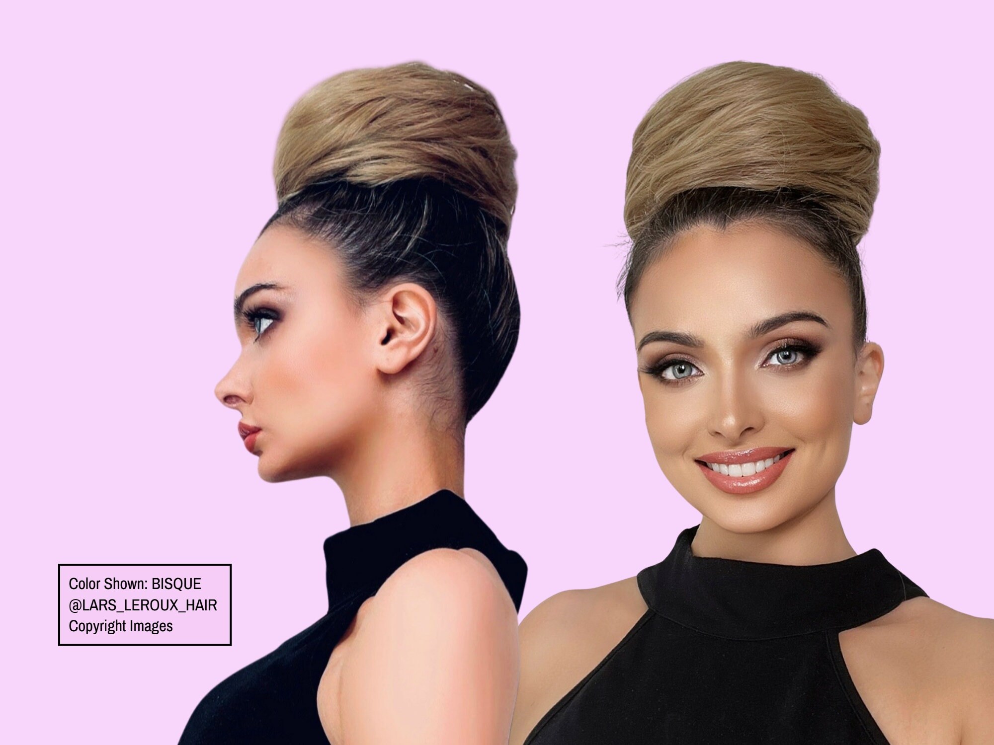 Faux Clip on Big Hair Bun BECCA Updo Bun Hairstyle Extra - Etsy