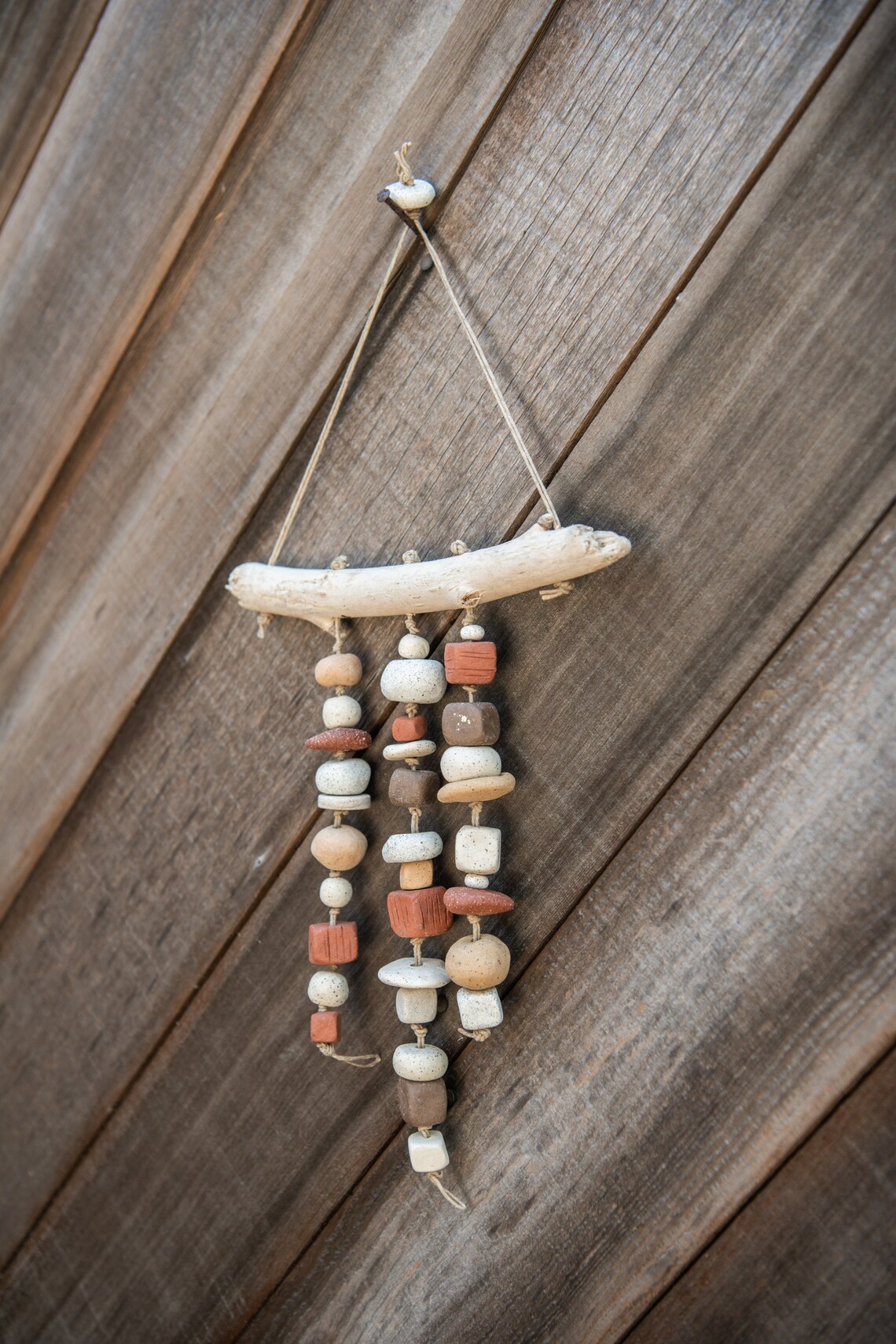 Small Earthen Wall Art Beach Handcrafted Wall Hanging Wind Chime ...