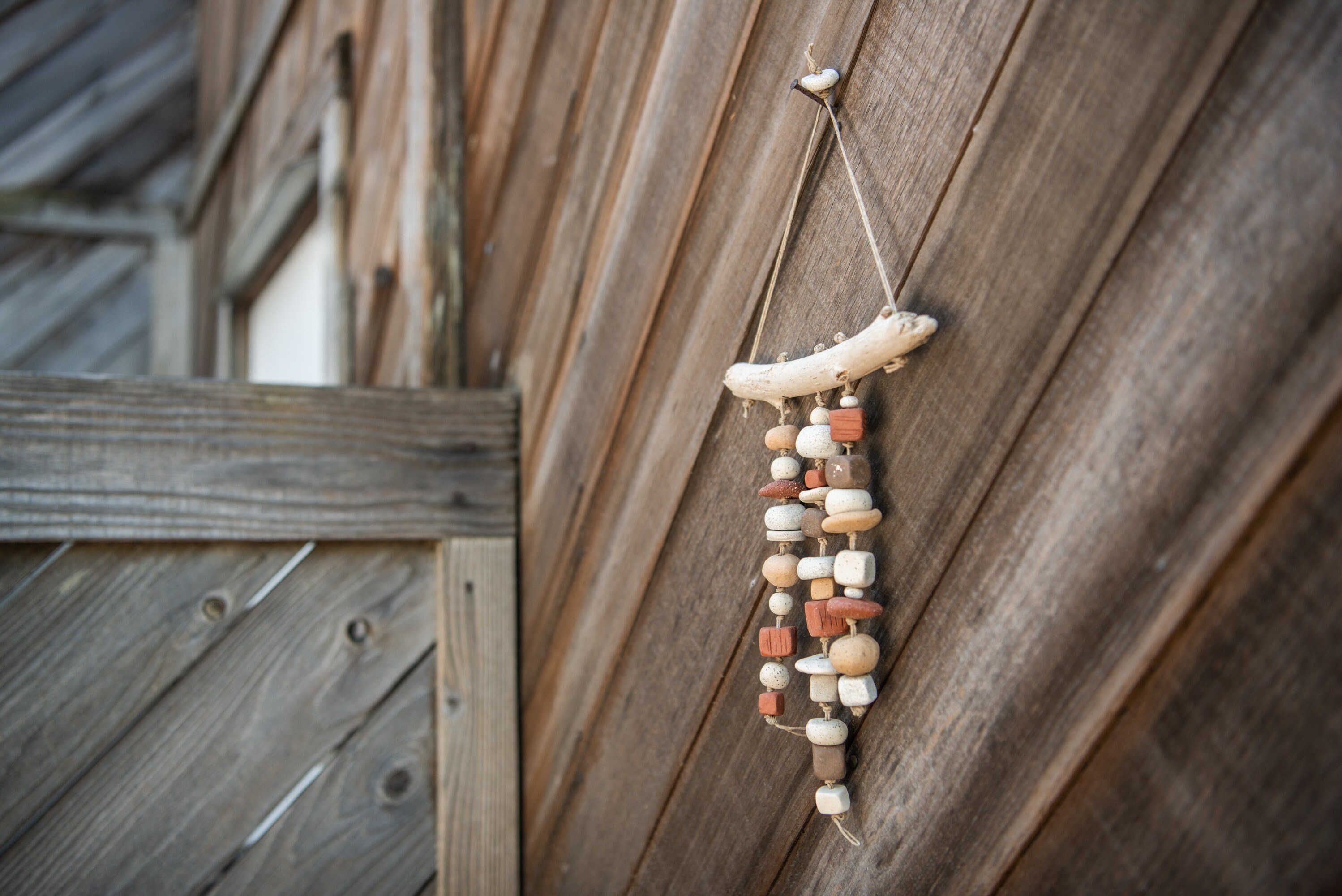 Small Earthen Wall Art Beach Handcrafted Wall Hanging Wind Chime ...