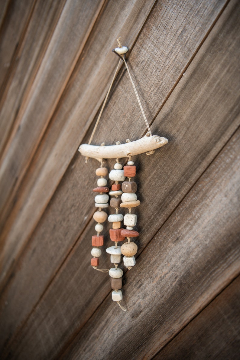 Small Earthen Wall Art Beach Handcrafted Wall Hanging Wind Chime ...