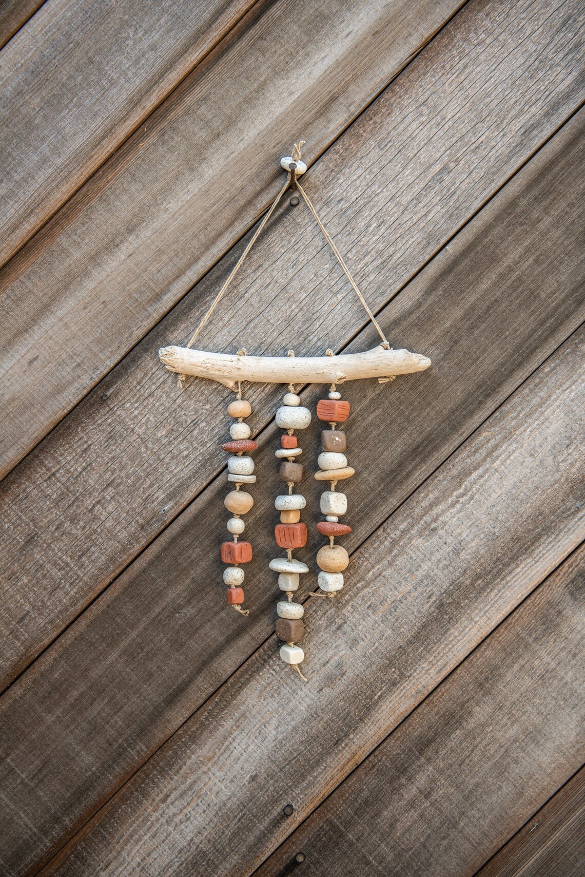 Small Earthen Wall Art Beach Handcrafted Wall Hanging Wind Chime ...