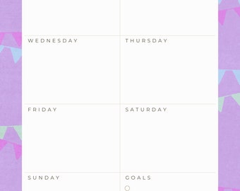Weekly Dinner Planner - Etsy