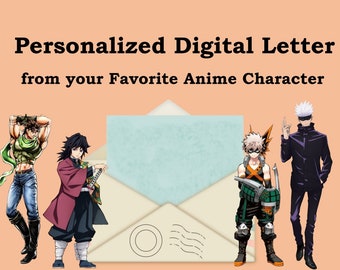 Anime Custom Letter - Etsy