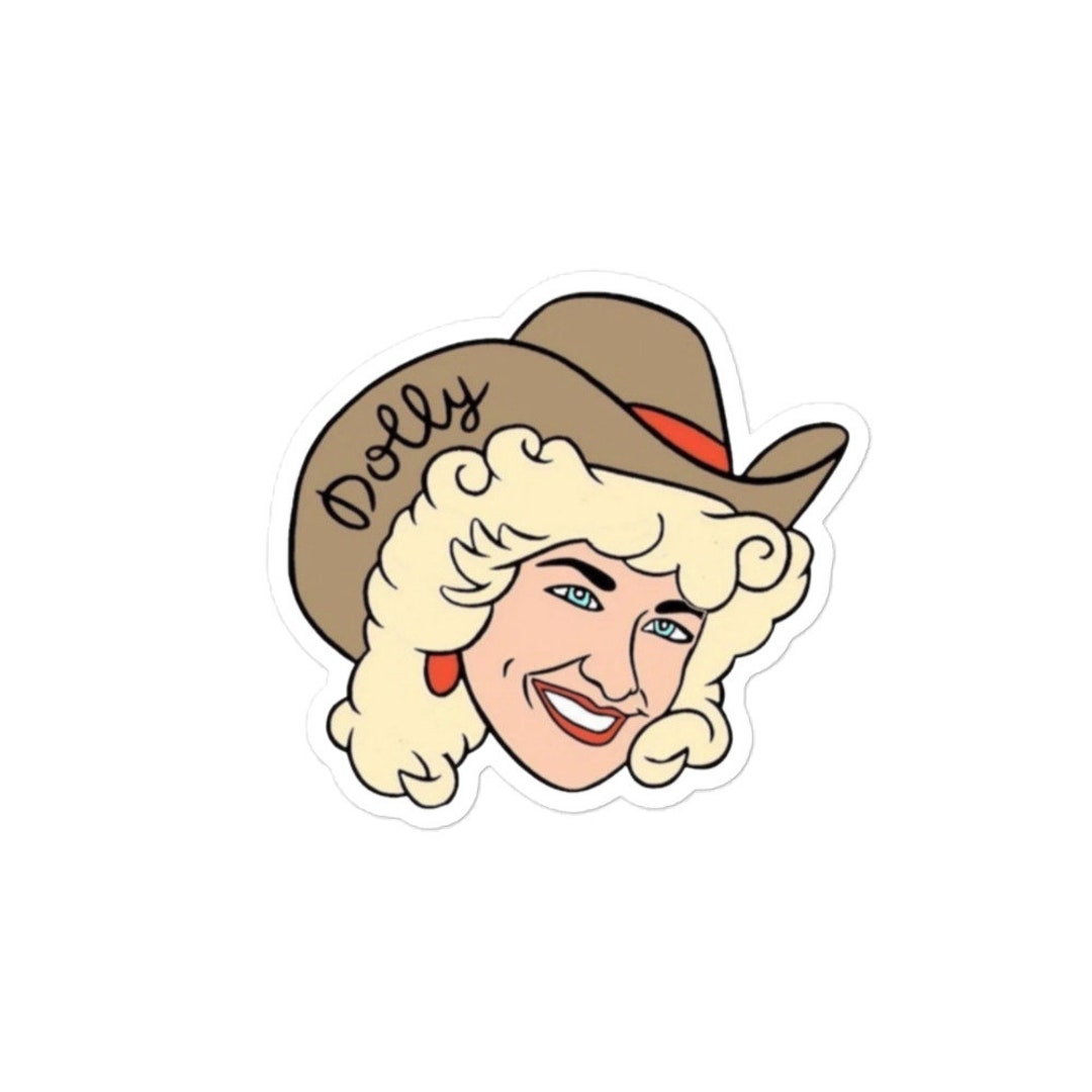 Dolly Parton Cowboy Hat Sticker - Etsy