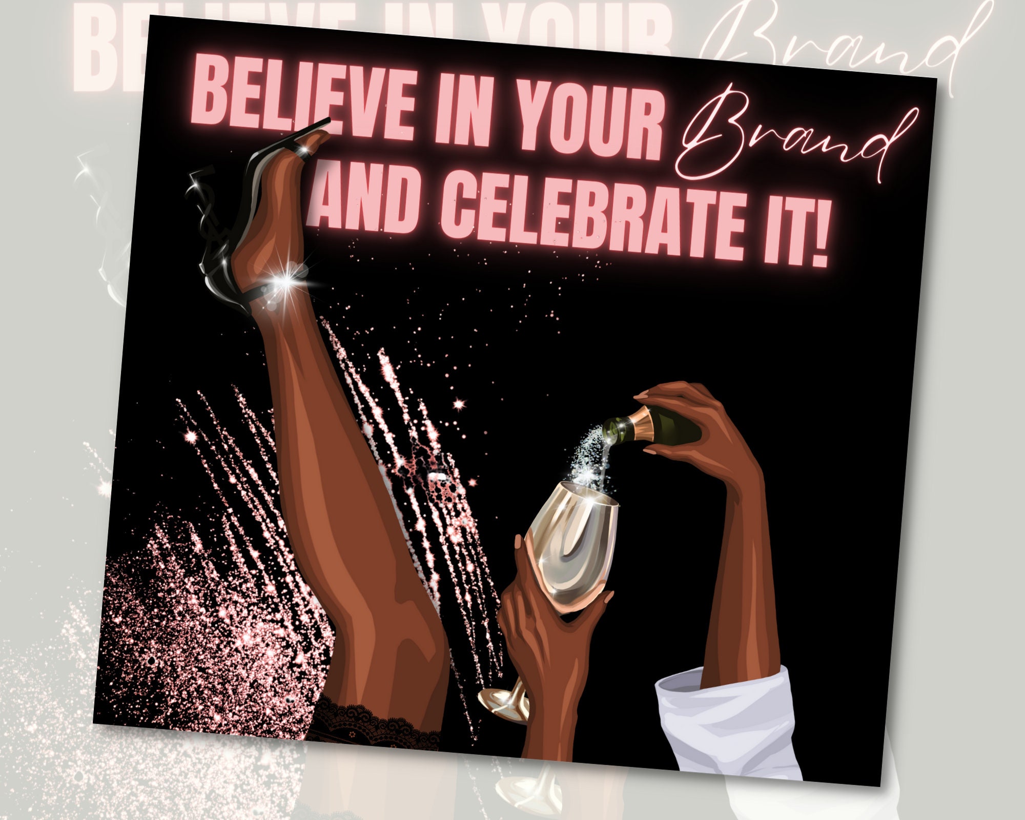 20oz Believe in You PNG Wrap Motivational Quote Gift for Her Fashion ...