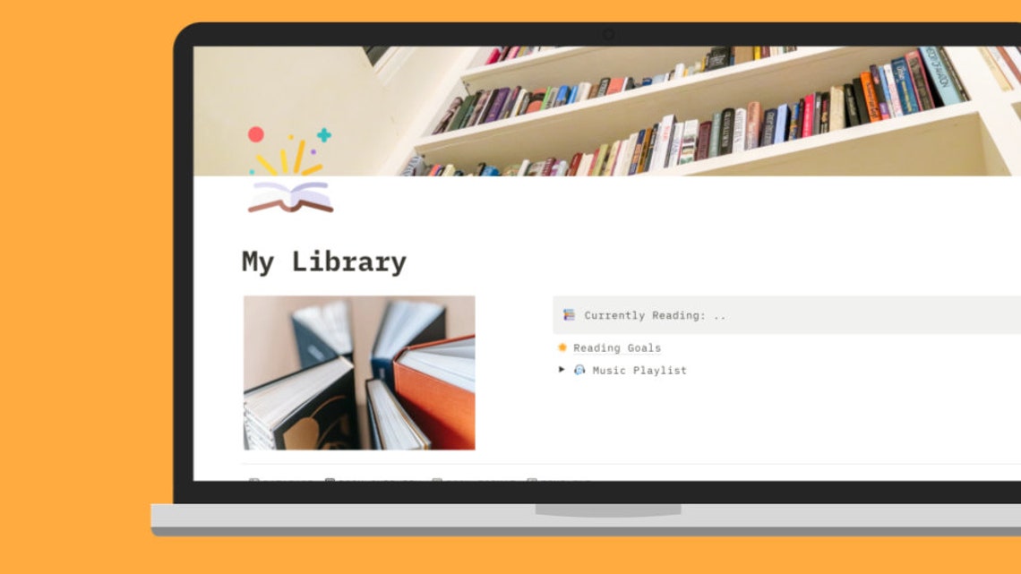Personal Library Notion Template - Etsy