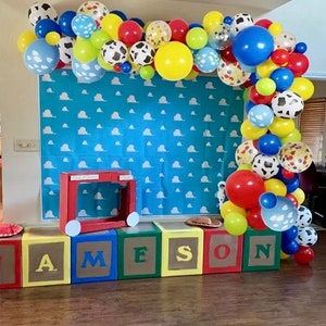 Toy Story Themed Balloon Garland TWO Infinity Birthday Farm Themed ...