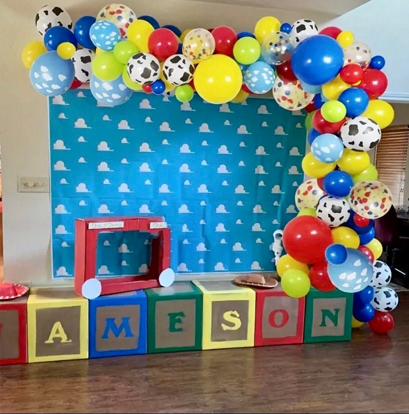 Toy Story Themed Balloon Garland TWO Infinity Birthday Farm Themed ...