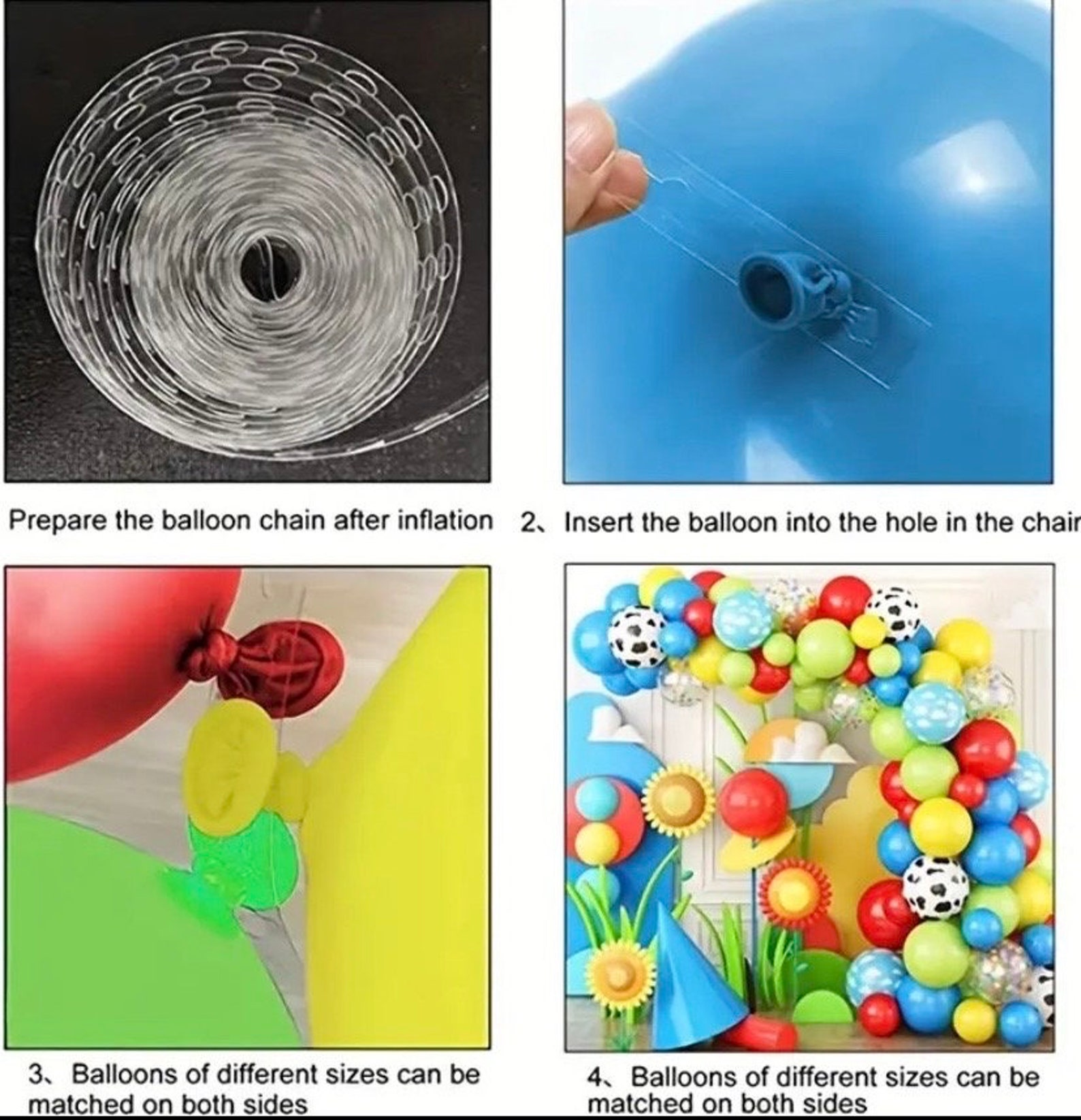 Toy Story Themed Balloon Garland TWO Infinity Birthday Farm Themed ...