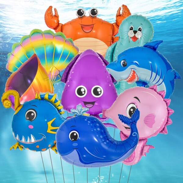 Ocean Animal Balloons - Etsy
