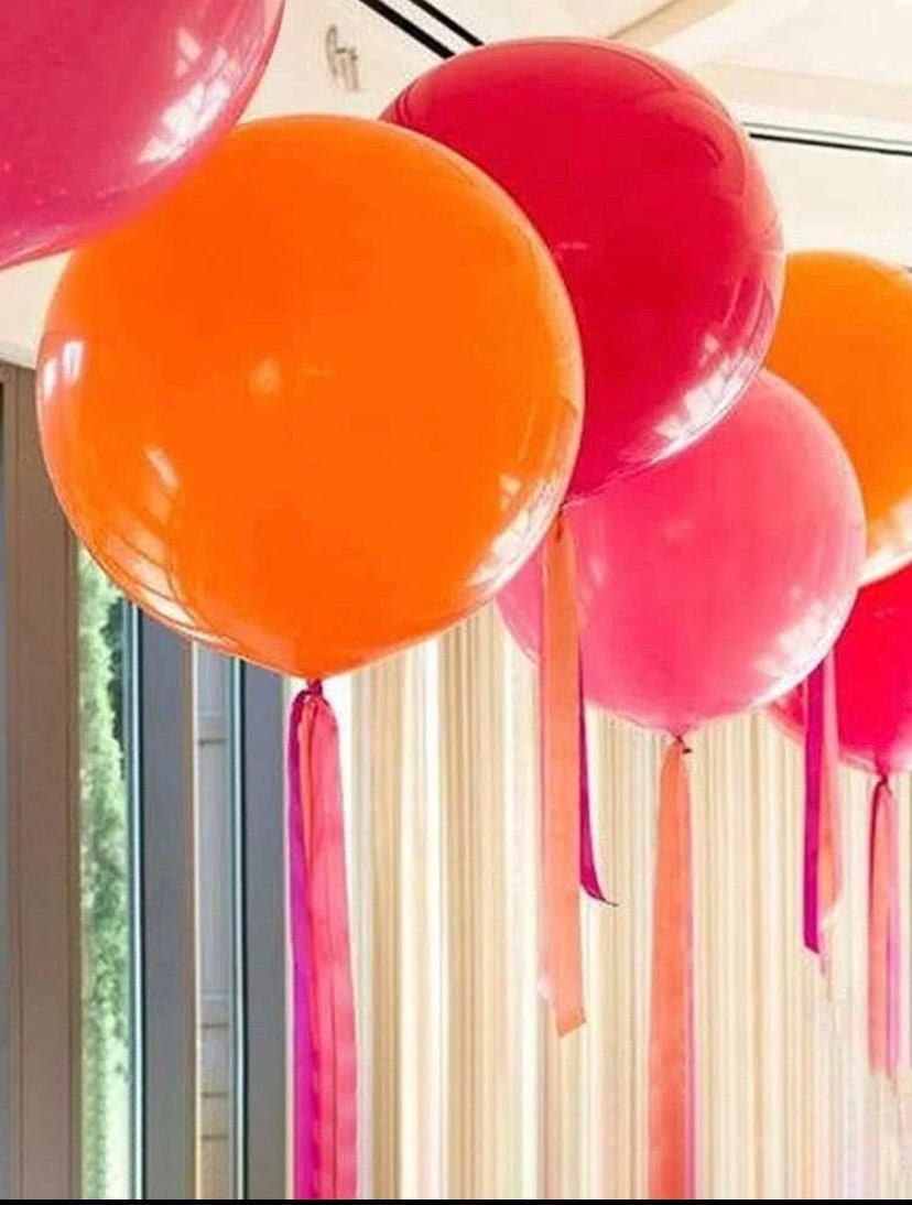Giant Orange Latex Balloon, 3ft Fall Birthday Decor - Etsy