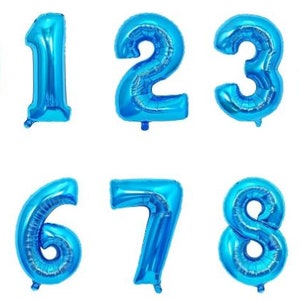 32 Inch Royal Blue Number Balloon: Birthday Party Decoration - Etsy