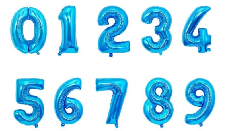 32 Inch Royal Blue Number Balloon/royal Blue Birthday Number Balloons ...