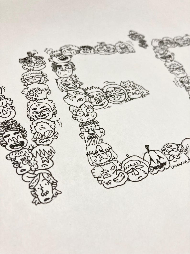 We're All Human ~ Hand-drawn Illustration Poster - Etsy