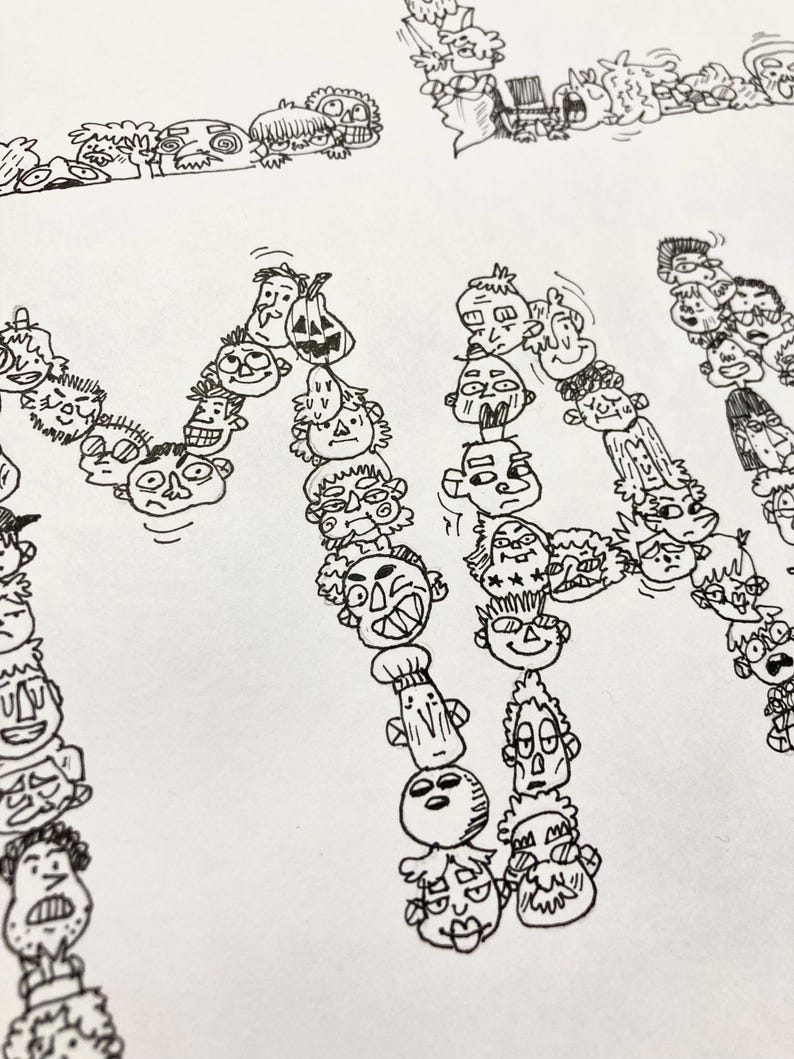 We're All Human ~ Hand-drawn Illustration Poster - Etsy