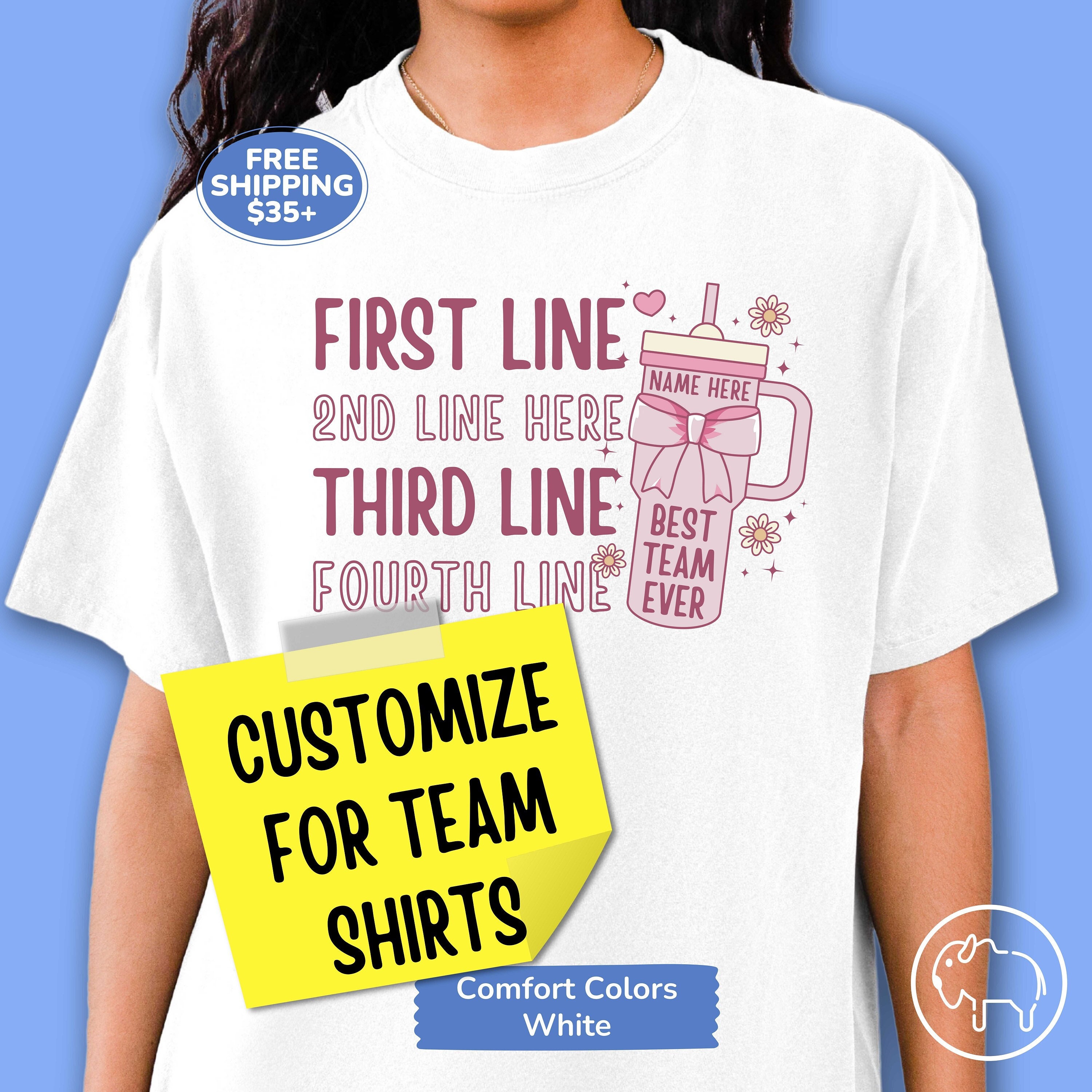 Custom Teacher Team Comfort Colors T-shirts, Personalized Best Team ...
