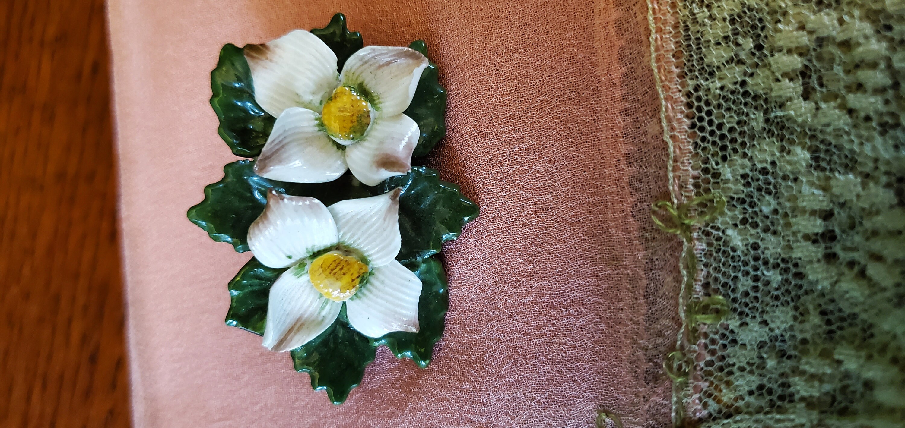 Vintage Thorley Bone China Brooch - Hand Painted - Etsy