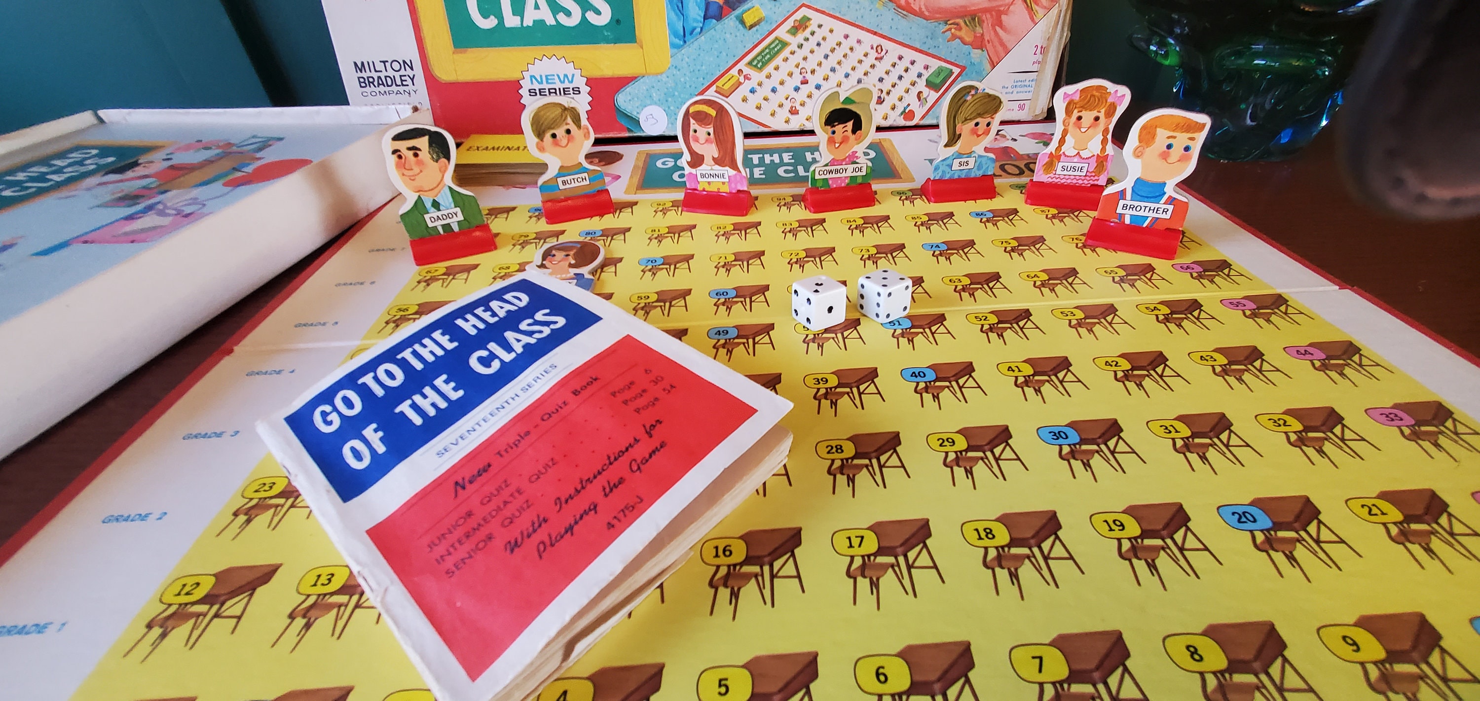 Vintage Go to the Head of the Class Game - Milton Bradley, 1967, #4175 ...