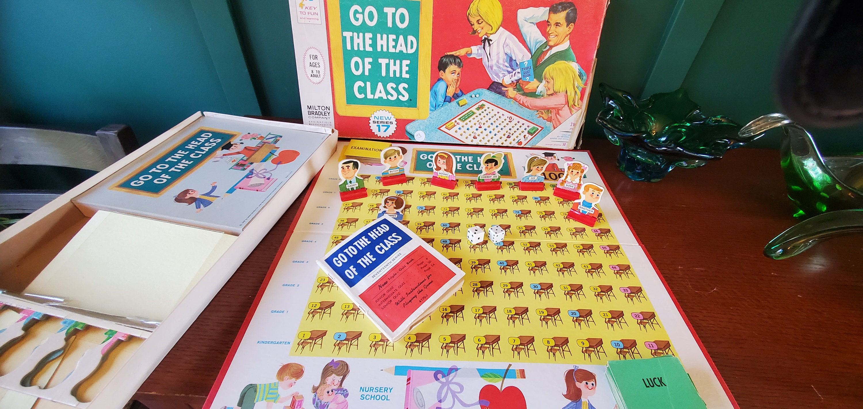 Vintage Go to the Head of the Class Game - Milton Bradley, 1967, #4175 ...