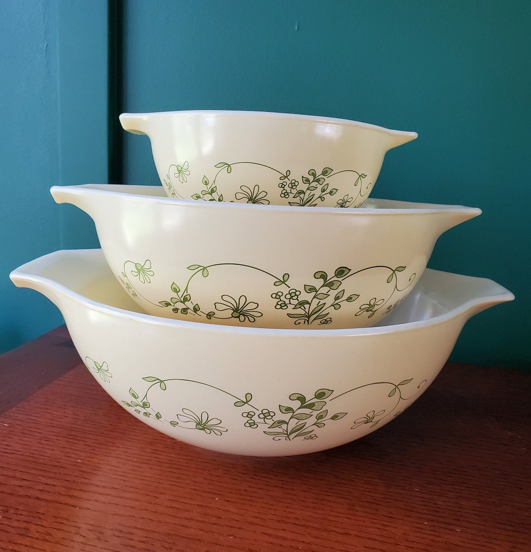 Pyrex Shenandoah Cinderella 3 Pc Set - 444, 443 and 441 - Etsy