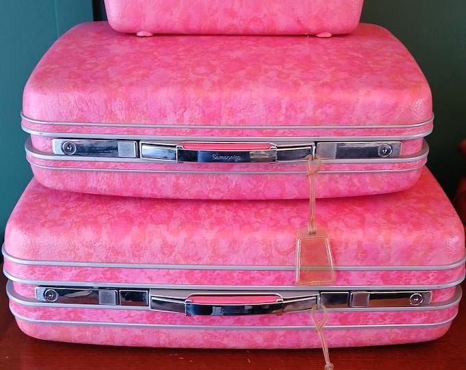 Retro Hot Pink Samsonite Sherbrooke Luggage Set - 3 Pieces - Etsy