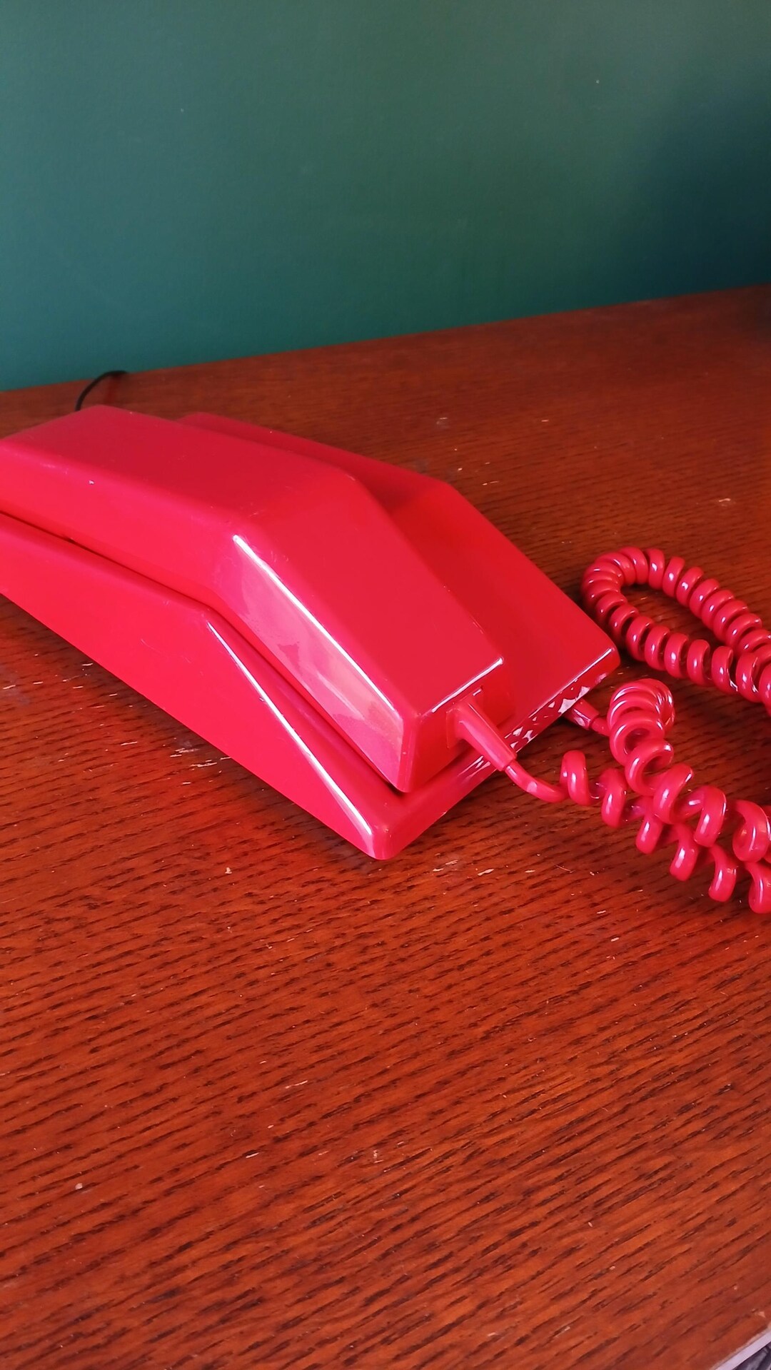Vintage Northern Electric Contempra Red Rotary Phone - Restored - Works ...