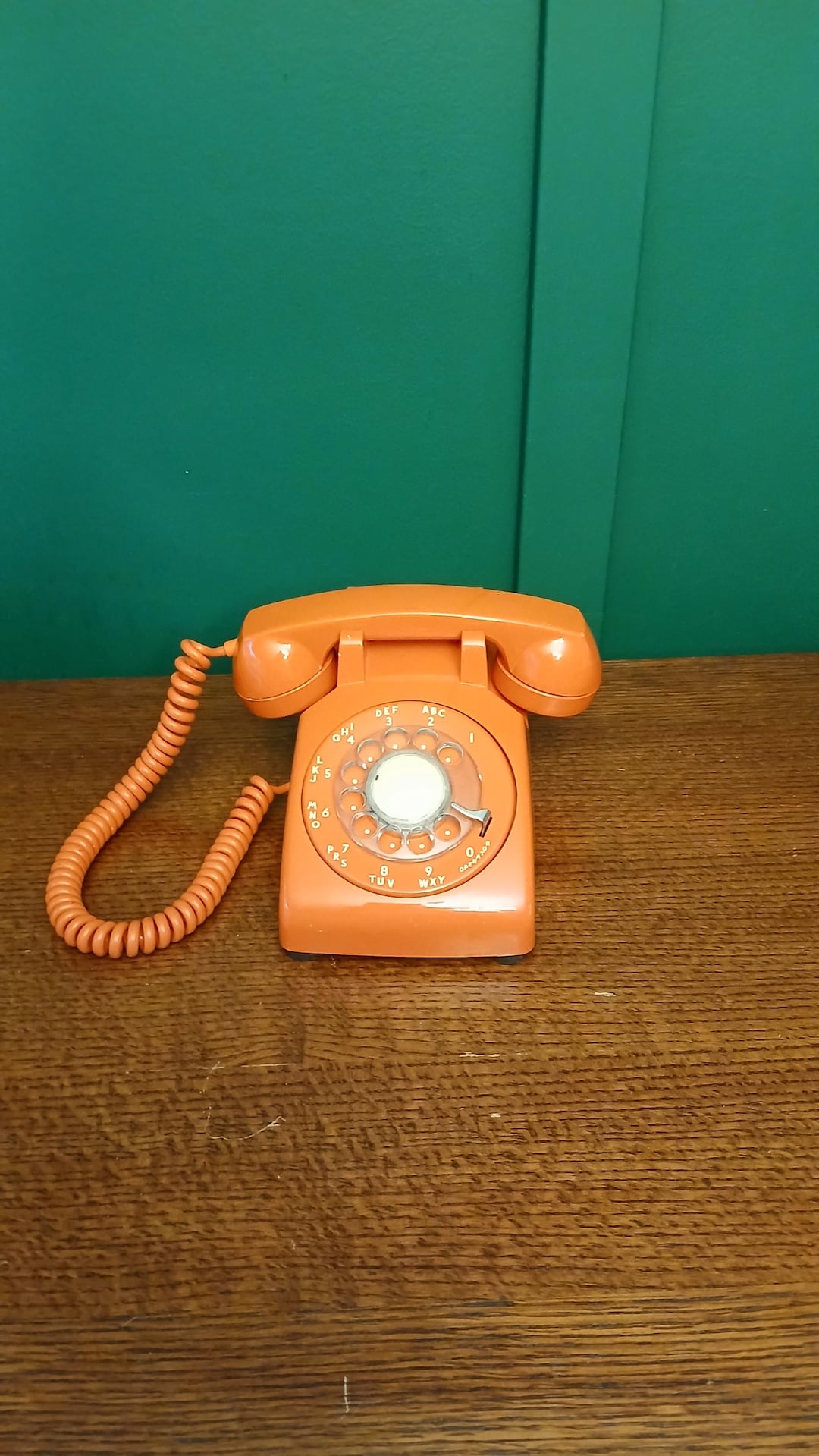 Vintage ITT Orange Rotary Telephone - Restored - WORKS!! - Etsy
