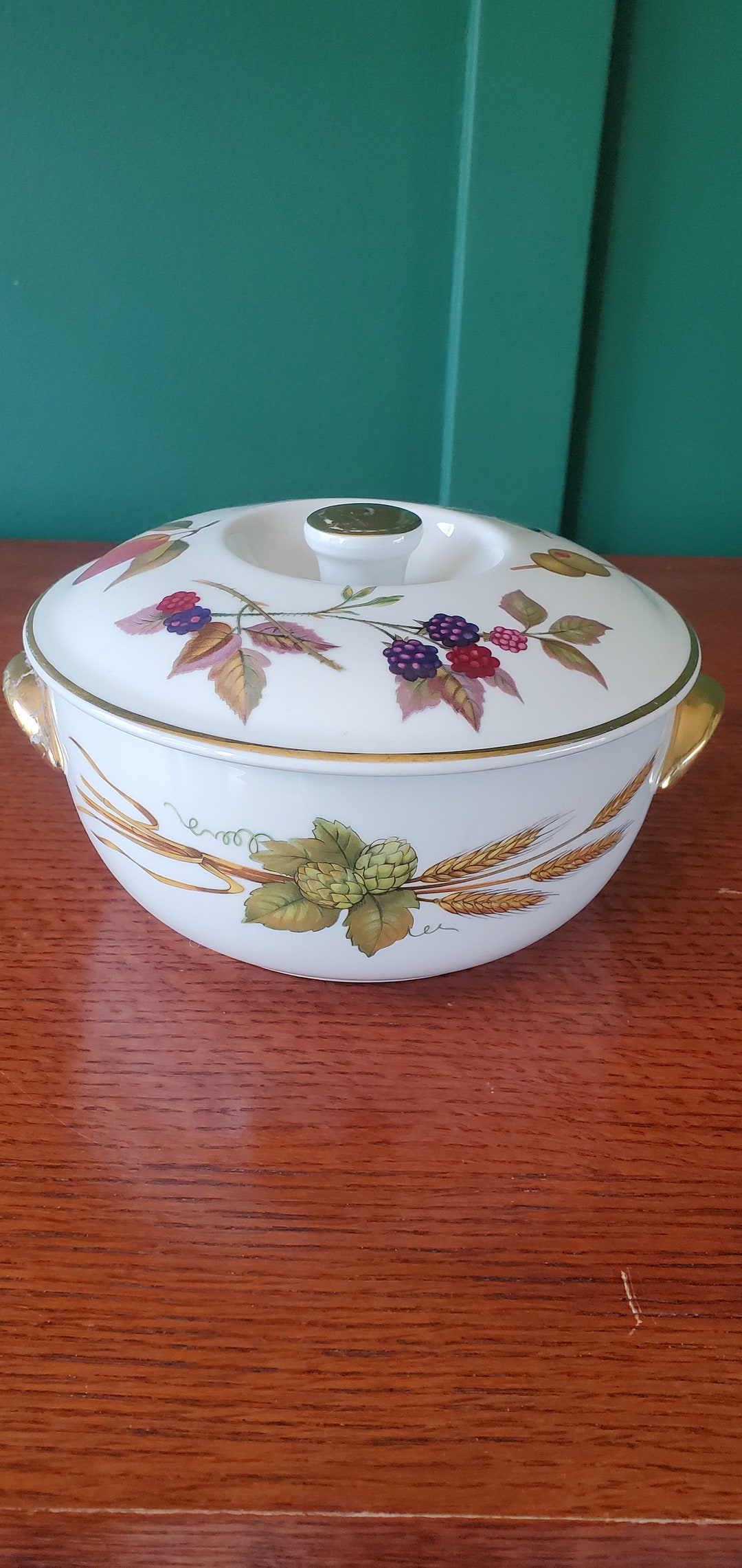 Royal Worcester Evesham Round Casserole - Etsy