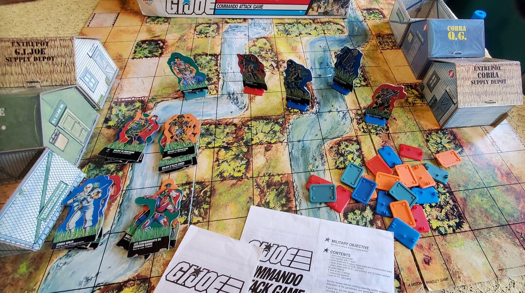 GI Joe Commando Attack Board Game Published by Milton Bradley - Etsy