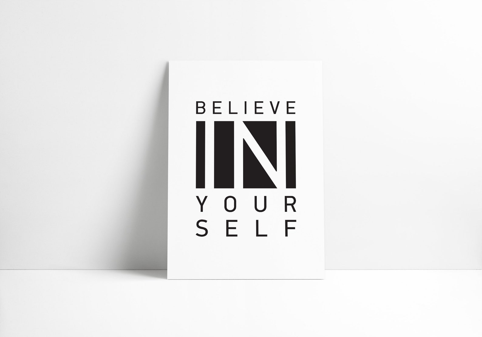 Believe in Yourself - Stamp. T-shirt, Poster, Mug - Ready Printable ...