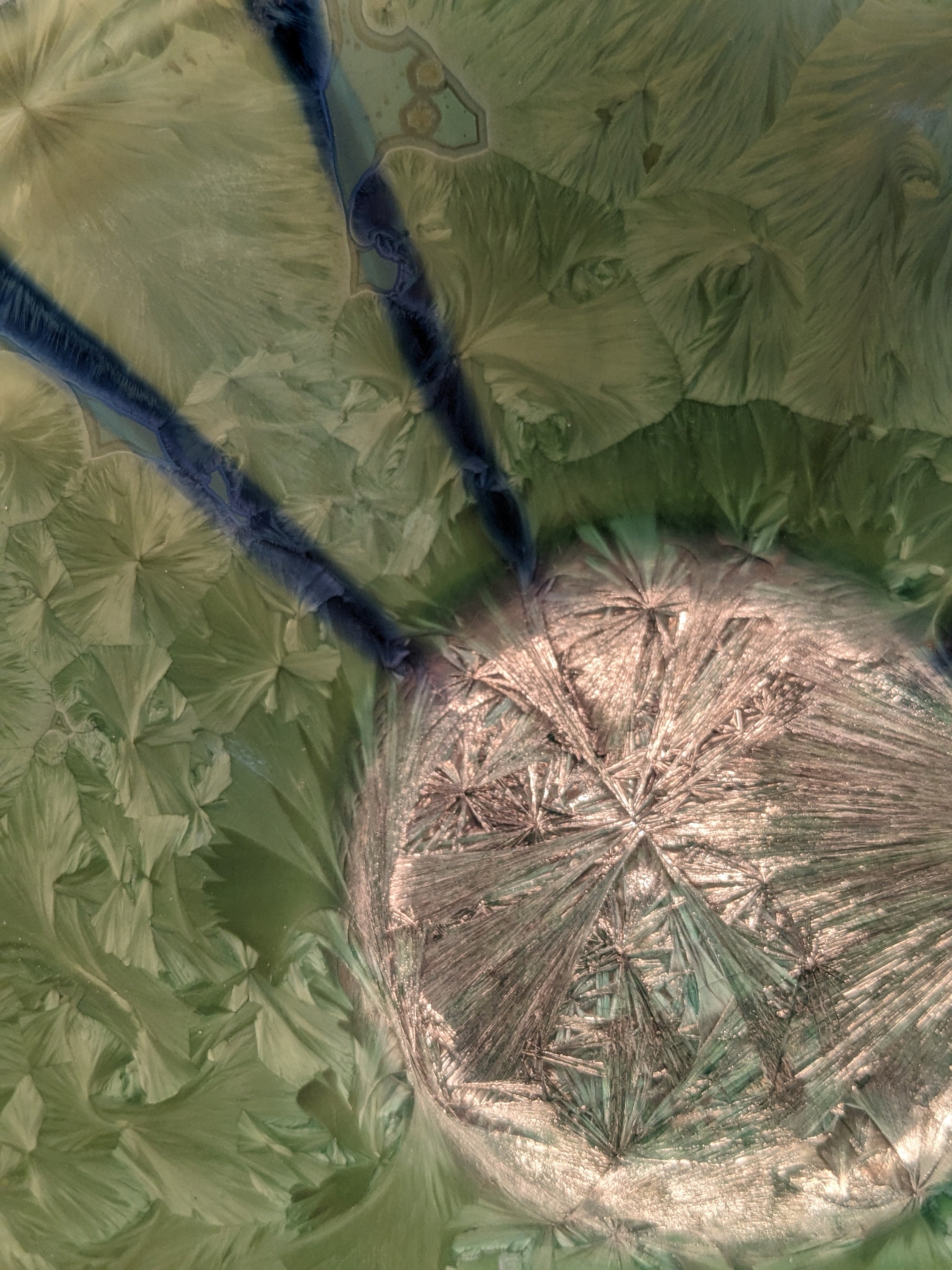 Edgecomb Pottery Green With Blue Drip Glaze Stoneware Bowl, Unique ...