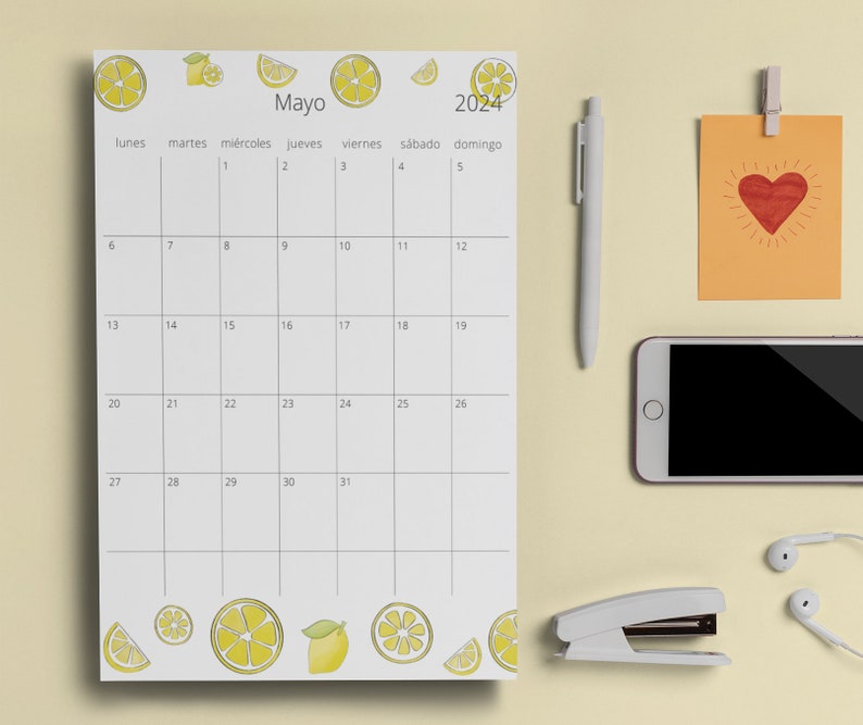 Calendario Para Imprimir 2024 Gratis Por Mes