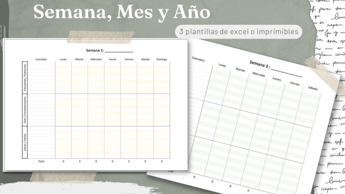 Plantilla INGRESOS y GASTOS, Kakebo · Excel o imprimible · Organización ...